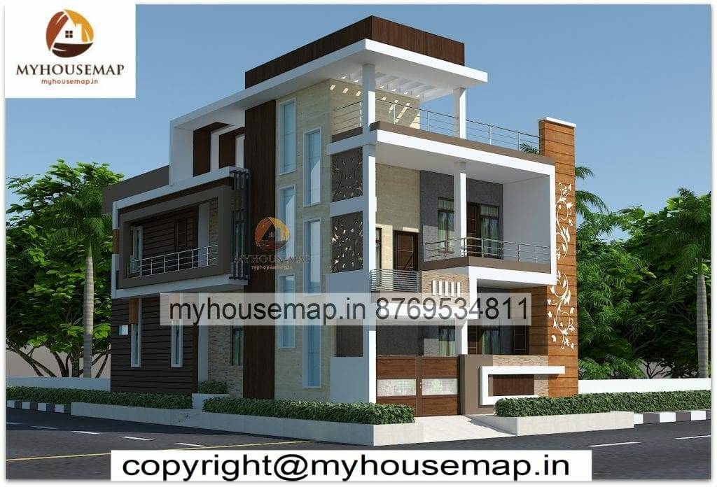 Modern Duplex House Front Elevation Designs - Lee Hingere