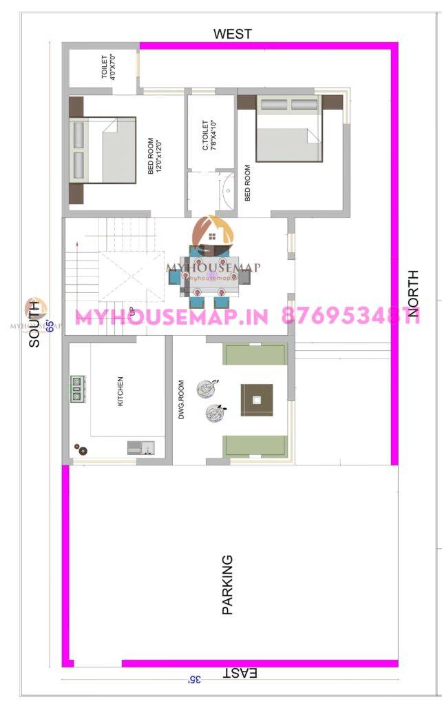 floor plan 65×35 ft